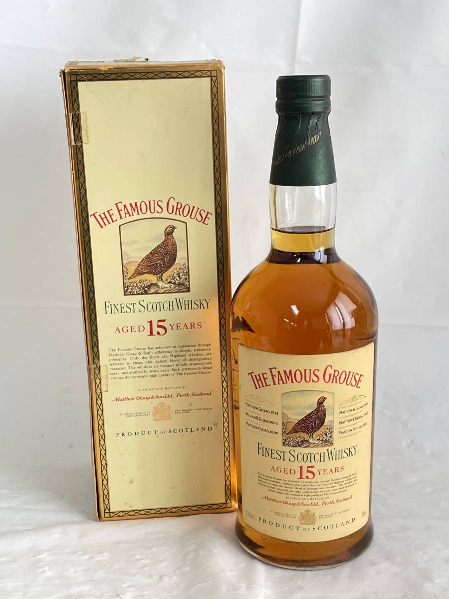 【やや傷や汚れあり】MK0502-114I THE FAMOUS GROUSE 15年 750ml 43％ ザ フェイマス グラウス スコッチ ...