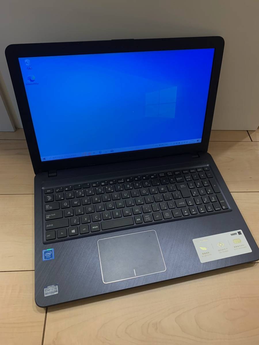 【目立った傷や汚れなし】ASUS X543M CPU Celeron N4000 1.10GHz メモリ 4GB HDD 500GB DVD ...