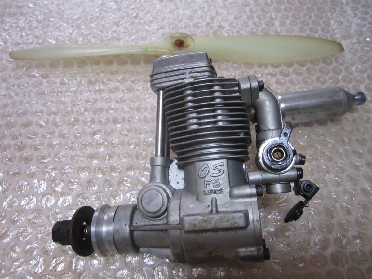 【目立った傷や汚れなし】送料込み 強圧縮 OS FS48 小川精機 4ストローク O.S. MAX ENGINE RC 模型 飛行機 エンジン サーパス FS 48 SURPASS MADE ...