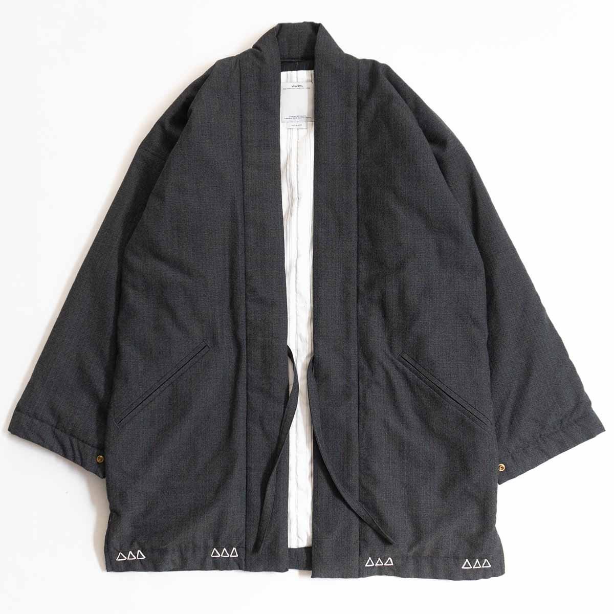 【目立った傷や汚れなし】【極美品】VISVIM【DOTERA COAT WOOL STRIPE】NORAGI 野良着 ドテラ コート ヴィズ ...