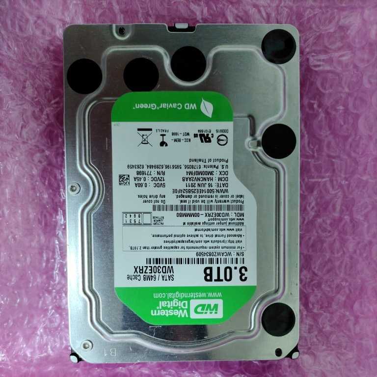 【傷や汚れあり】Western Digital 3.0TB SATA/64MB Cache WD30EZRX MDL:WD30EZRX ...
