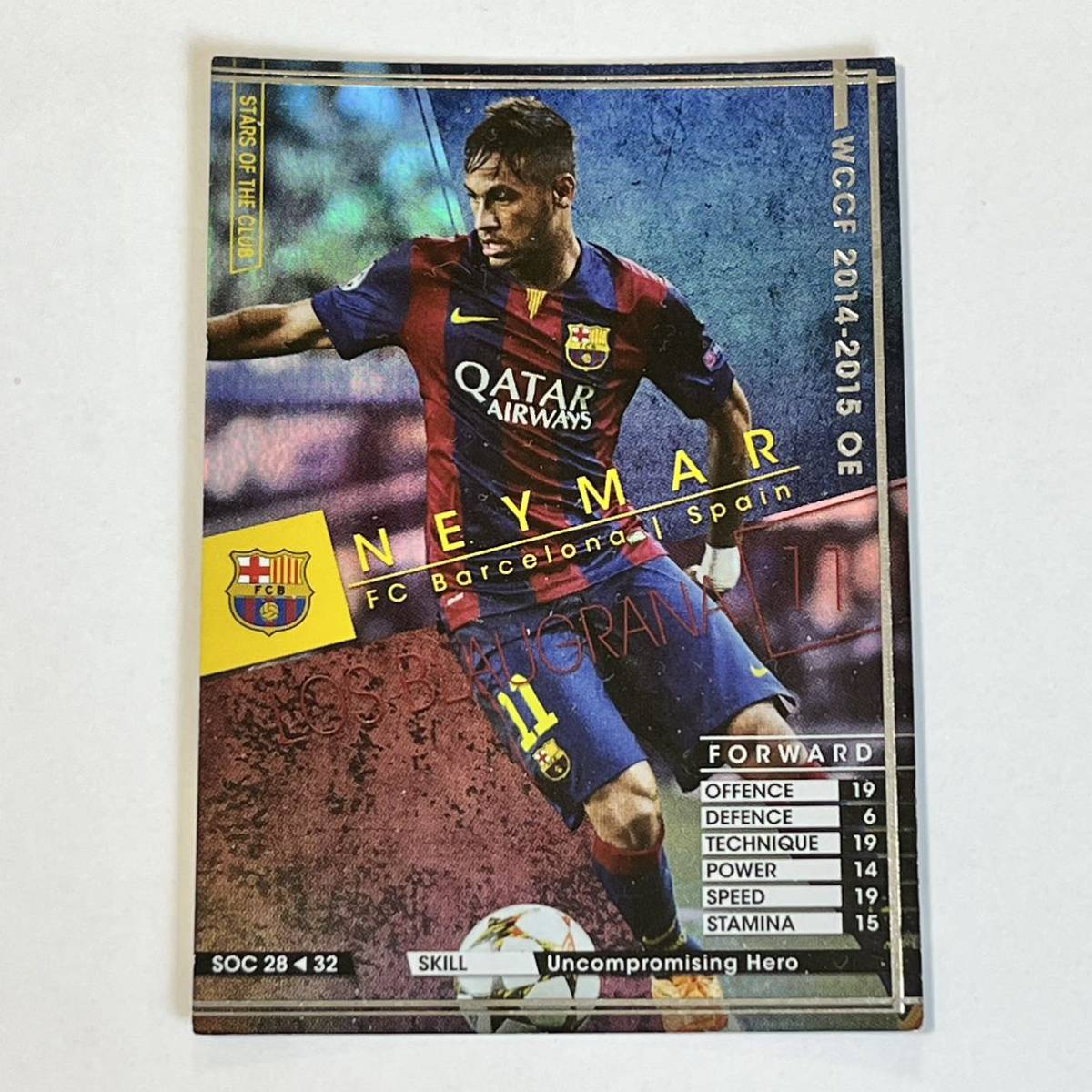 【傷や汚れあり】♪♪WCCF 14-15 SOC ネイマール Neymar Barcelona ♪三点落札で普通郵便送料無料♪の落札情報詳細 - ヤフオク落札価格検索 オークフリー