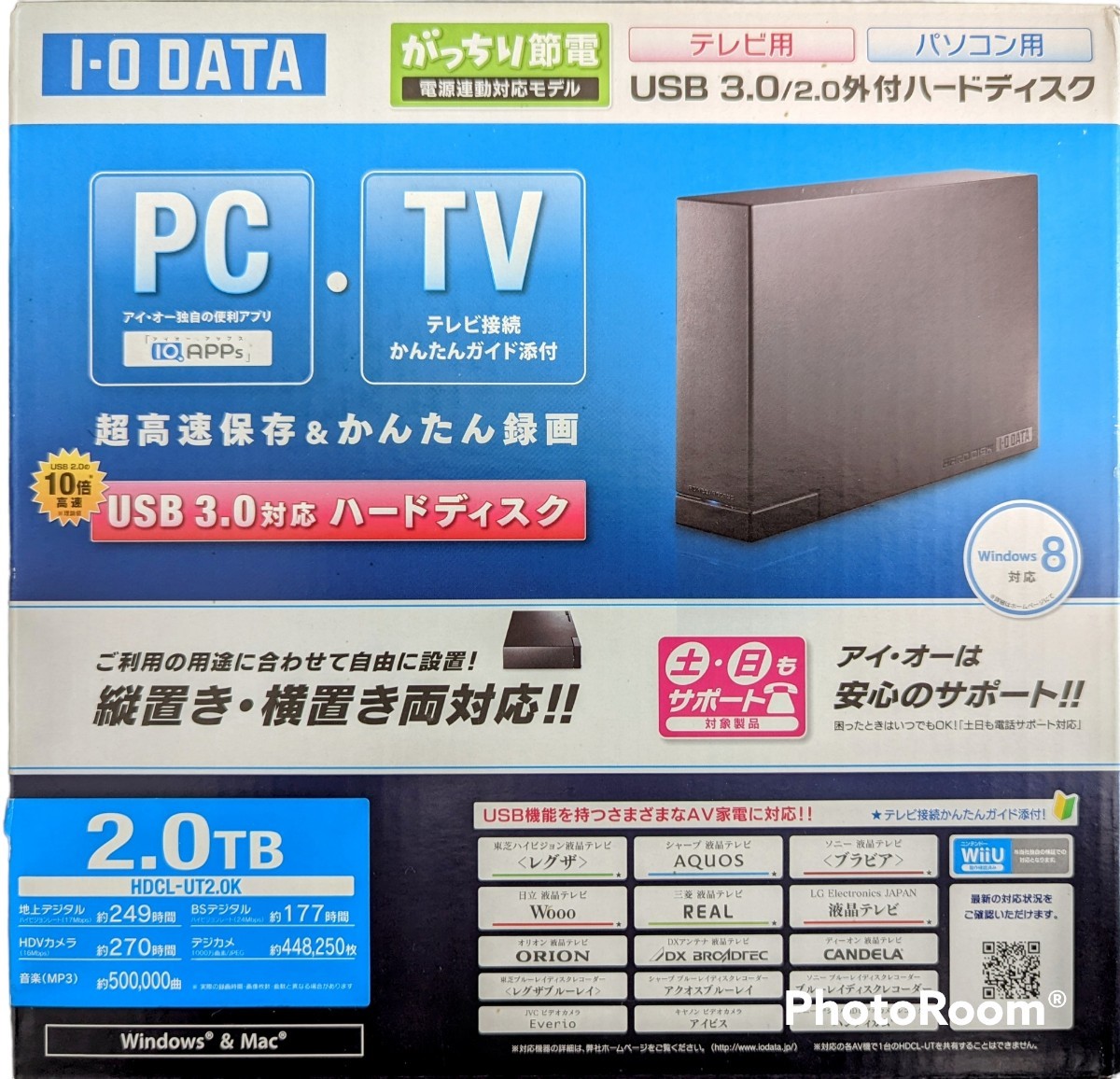 【新品】IO DATA USB3.0対応 2.0TB 外付けHDD HDCL-UT2.0KC 新品保証付の落札情報詳細 - ヤフオク落札価格検索 オークフリー
