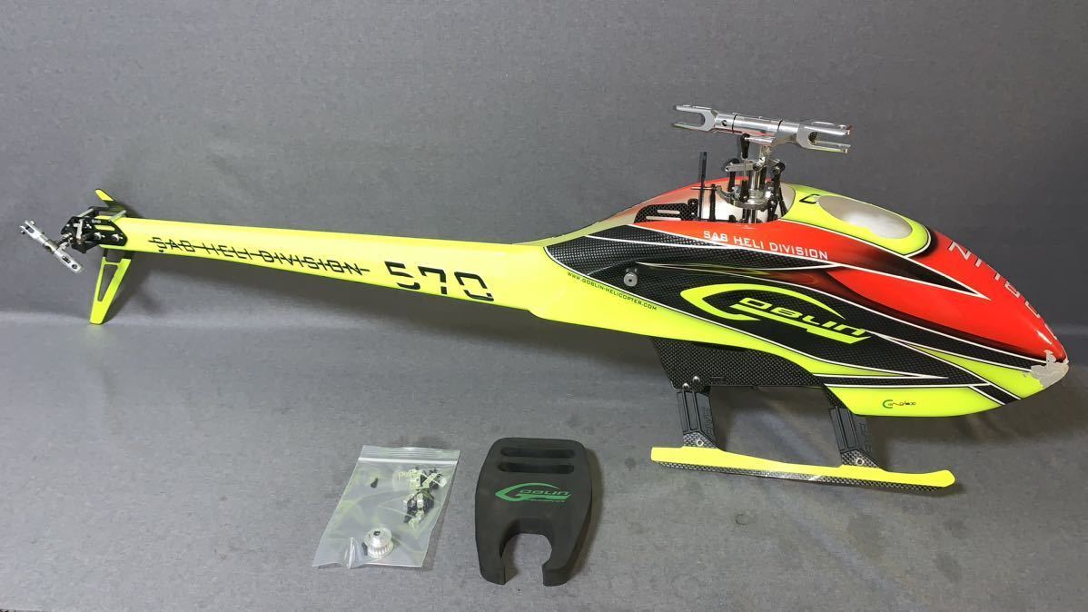 【やや傷や汚れあり】SAB GOBLIN 570 キットのみ R/C ヘリコプター SAB HELI DIVISION EP ヘリコプターの ...
