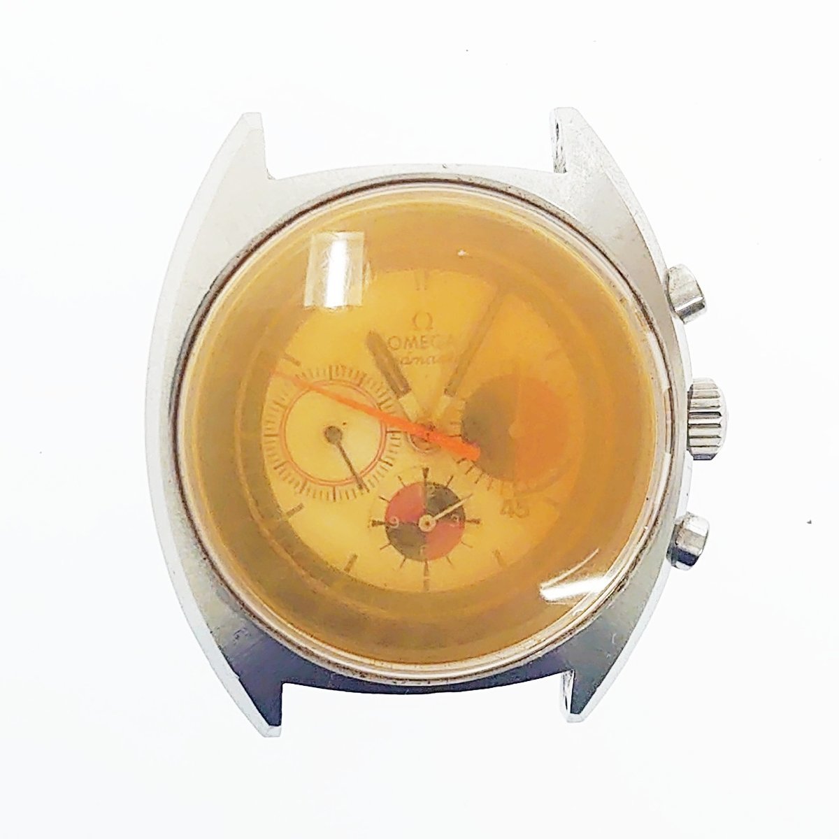 【全体的に状態が悪い】【1円スタート】omega オメガ シーマスター サッカータイマー Ss 手巻き メンズ腕時計 ジャンク 165250の