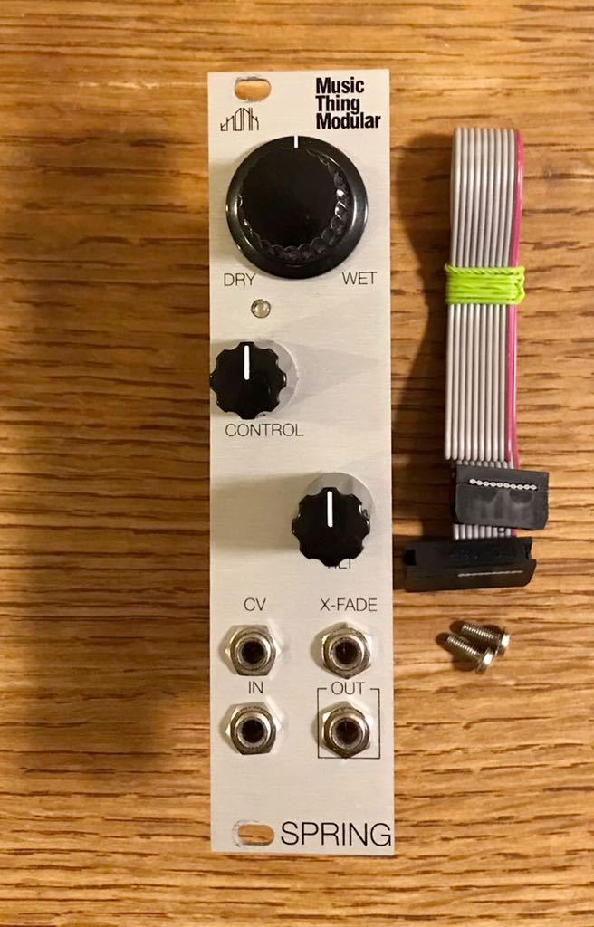 【やや傷や汚れあり】Music Thing Modular / SPRING リバーブ アルミパネル ユーロラックモジュール (モジュラー ...