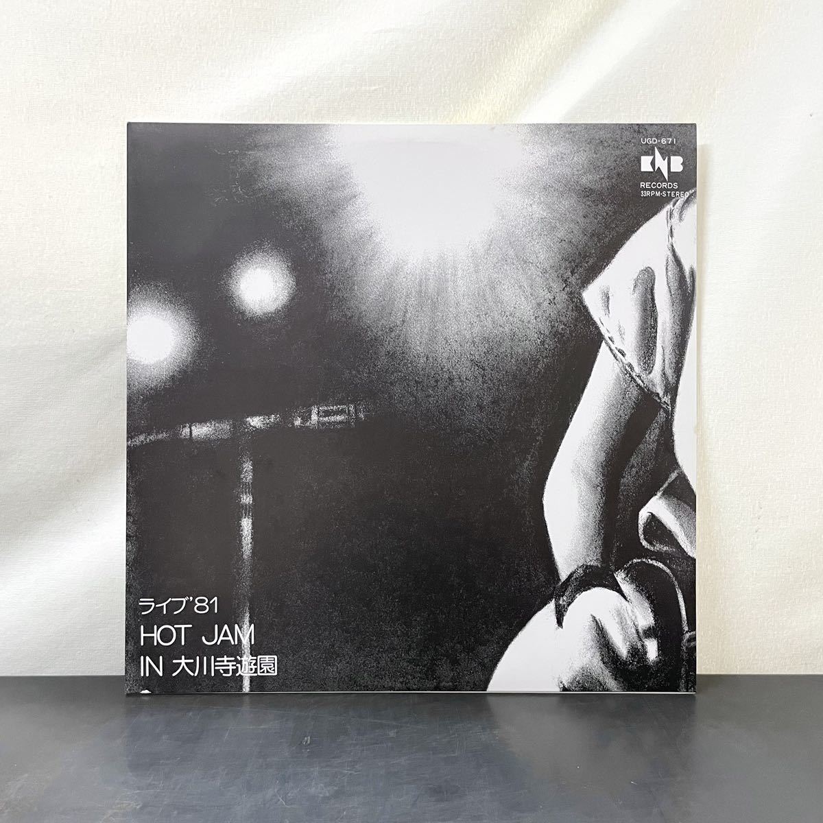 【目立った傷や汚れなし】☆LP☆81年自主盤☆極美盤☆希少☆LIVE '81 HOT JAM IN 大川寺遊園 KNB RECORDS UGD ...
