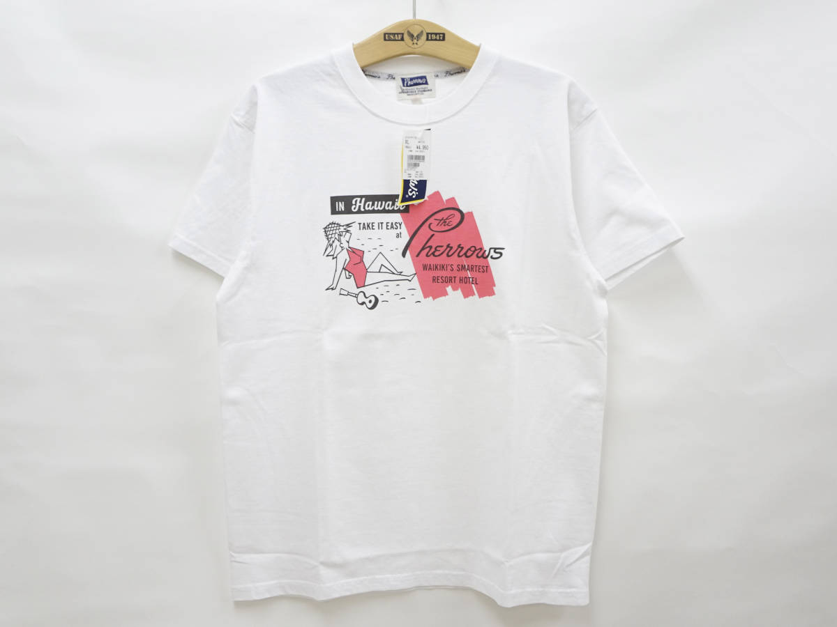 【未使用】フェローズ Tシャツ PHERROWS 半袖Tシャツ ハワイ リゾートホテル 21S-PT10 ホワイト (XL) 汚れあり 50%オフ (半額) 送料無料 即決 新品の落札情報詳細 ...