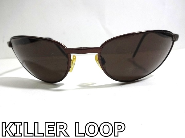 【傷や汚れあり】X3E058 本物 キラーループ KILLER LOOP メタルブラウン サングラス メガネ 眼鏡 メガネフレーム 専用ケース付きの落札情報詳細 - ヤフオク落札価格検索 オークフリー