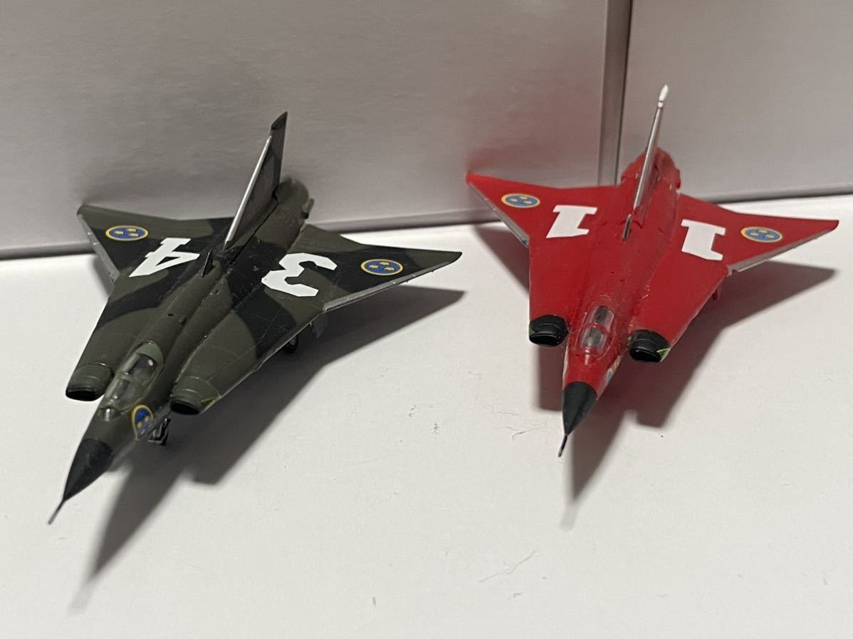 【やや傷や汚れあり】F-toys/エフトイズ 1/144戦闘機 70年代ジェット機コレクション ドラケン J35F スウェーデン空軍 F1航空 ...