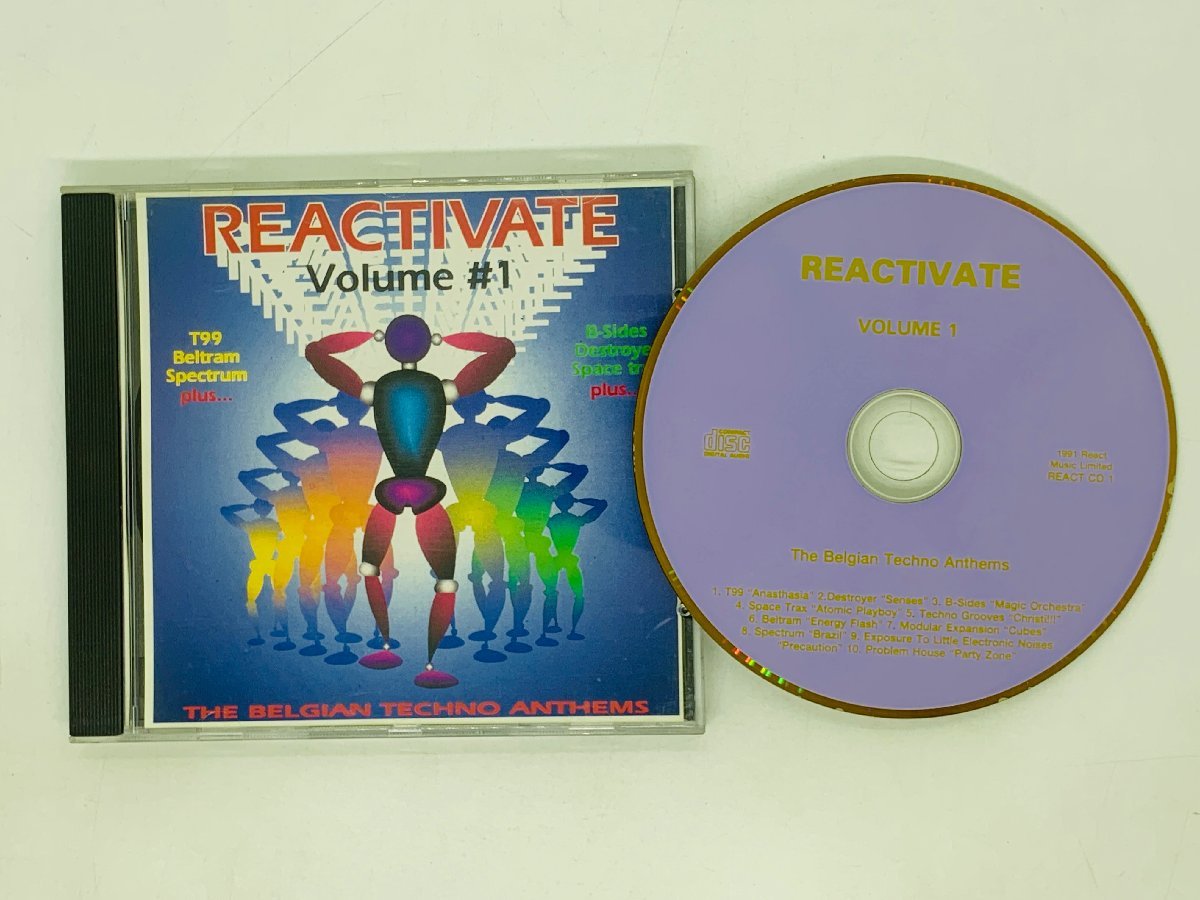 【目立った傷や汚れなし】即決CD REACTIVATE VOLUME 1 ONE / The Belgian Techno Anthems ...