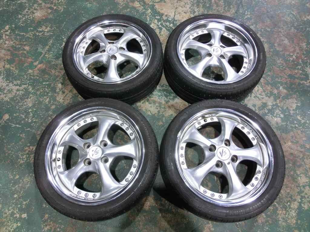 【傷や汚れあり】T【N0-12】【2箱】★WORK VS-KF 15インチ PCD100 5.5J 6J 4H タイヤ付 ホイール 4本セット/※傷汚れ・錆・塗装ハゲ有の落札情報詳細 ...