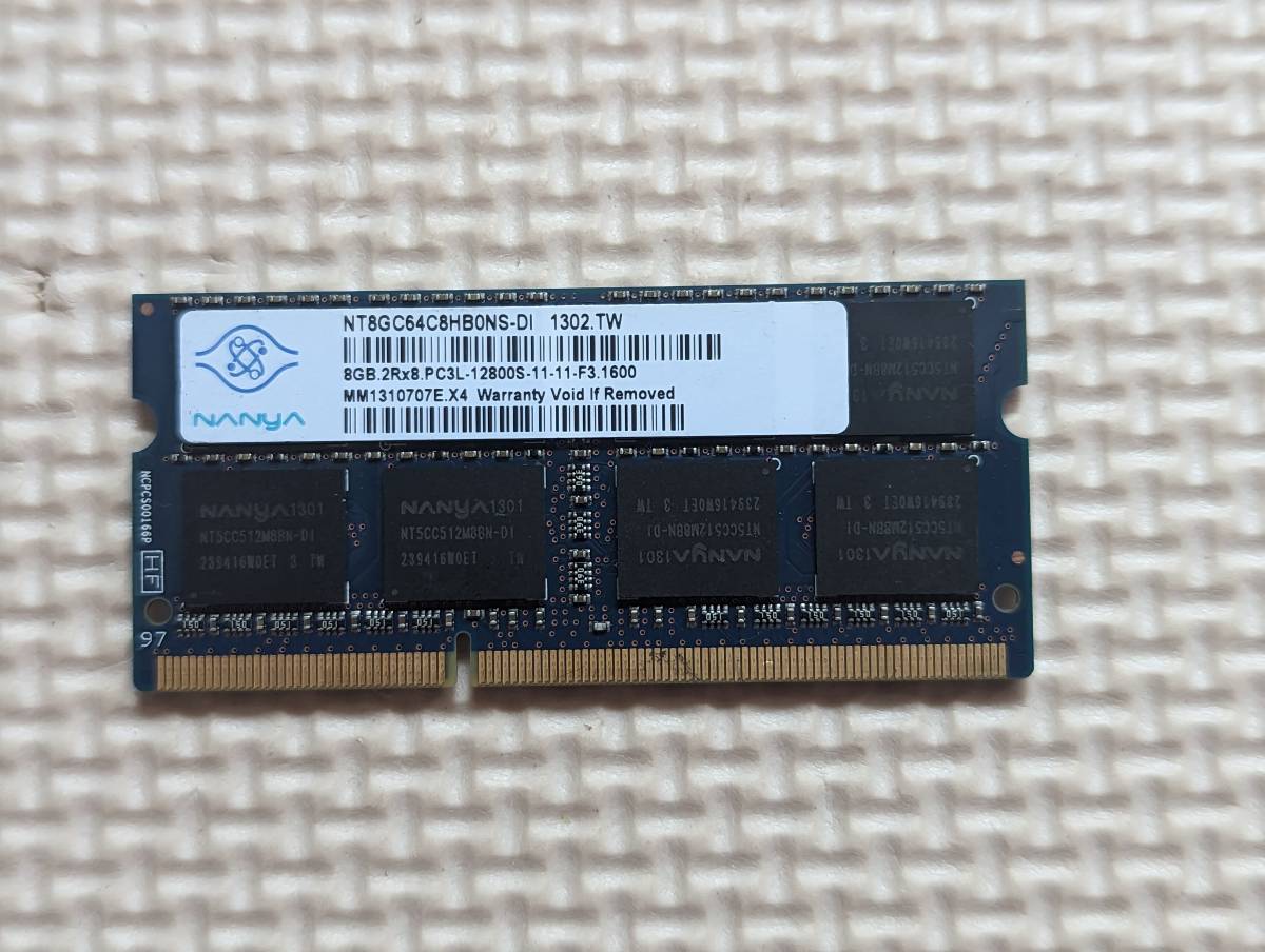 【やや傷や汚れあり】動作未確認☆★NANYA☆★ノートPC用メモリ PC3-10600S 4GB(2GB×2)☆★RO-1020-5の落札情報詳細 - ヤフオク落札価格検索 オークフリー