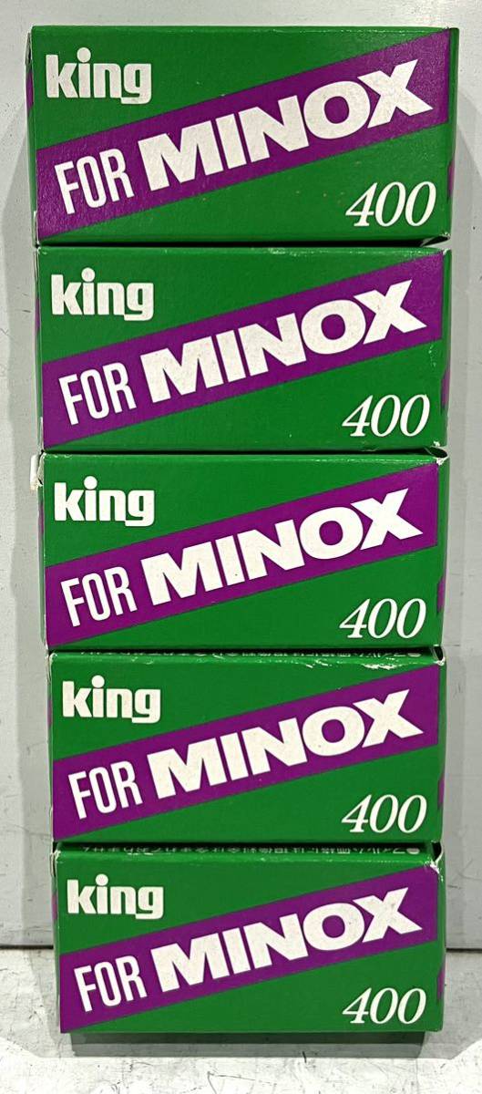 【未使用】230618H☆ King 8×11- 30EX 400 FOR MINOX COLOR NEGATIVE FILM 30枚撮 5本 ...