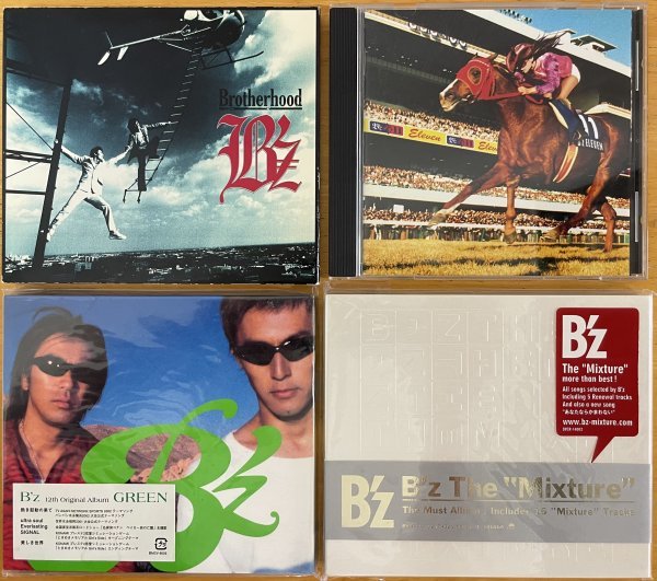 【目立った傷や汚れなし】 B'Z SAMPLE CD 4枚SET / ① Brotherhood ② Eleven ③ Green ④ Mixture【 BMCR-7034/BMCR-7036 ...