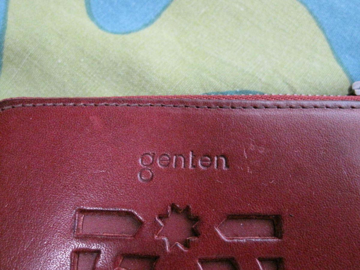 【目立った傷や汚れなし】使用少ないキレイ genten ゲンテン レザー小銭入れ 赤茶 幅11cm/縦7.3cm 財布 コインケース 革財布の落札情報詳細 - Yahoo!オークション落札価格 ...