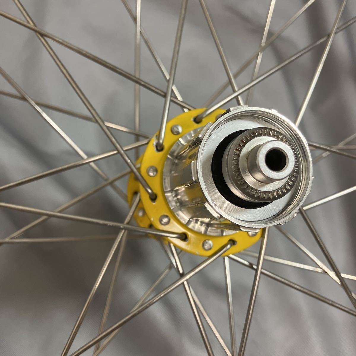 【傷や汚れあり】DT Hugi スターラチェット ハブ Ambrosio The Frog リム OLD MTB リアホイール 26インチ ...