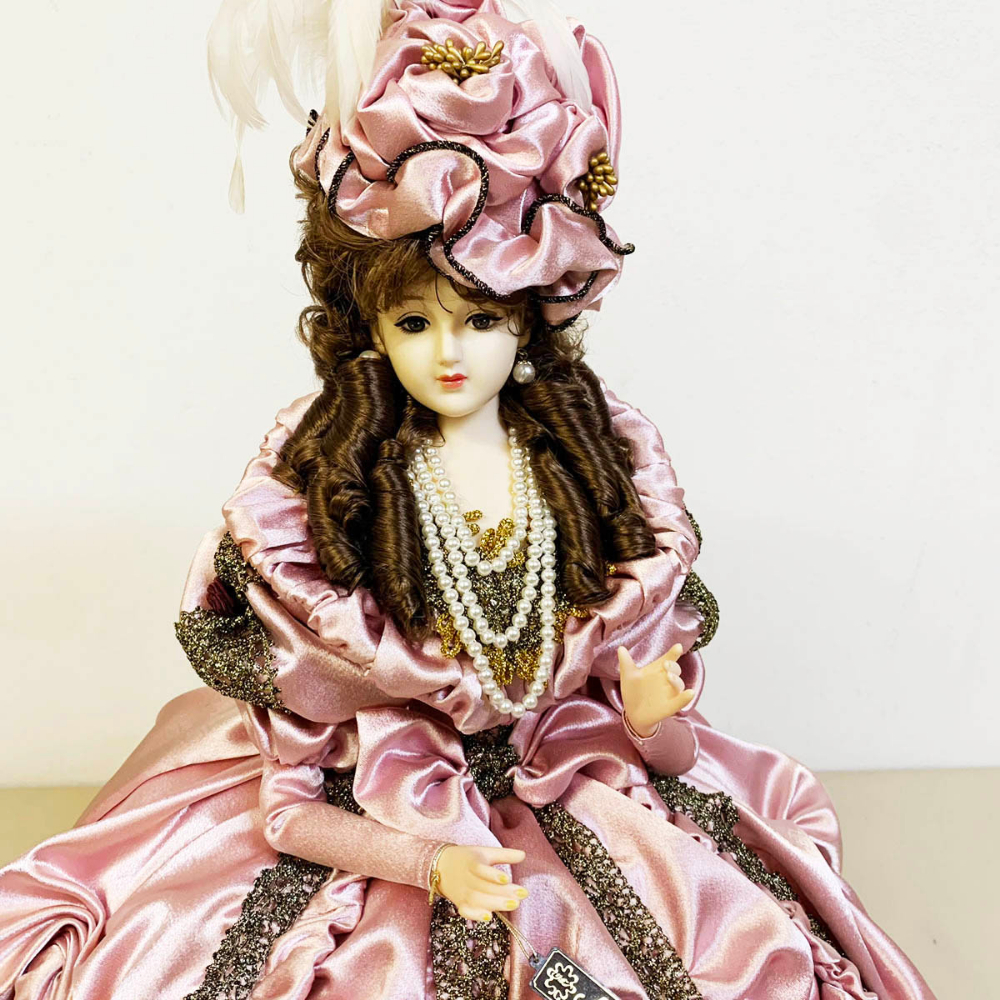 【目立った傷や汚れなし】昭和レトロ リボン Sukiyo Dolls スキヨ人形研究所 西洋人形 スキヨドール フランス人形 ドレス人形