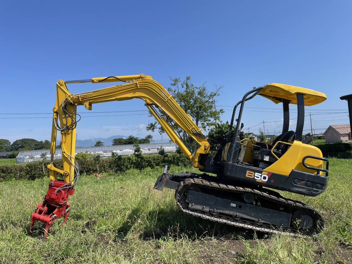 【やや傷や汚れあり】ヤンマー B50-2 約1860時間 グラップル 5tクラス バックホー ゴムキャタ (検 油圧ショベル ユンボ マルチ 伐採 コマツ クボタ 三菱 住友の落札情報詳細 ...