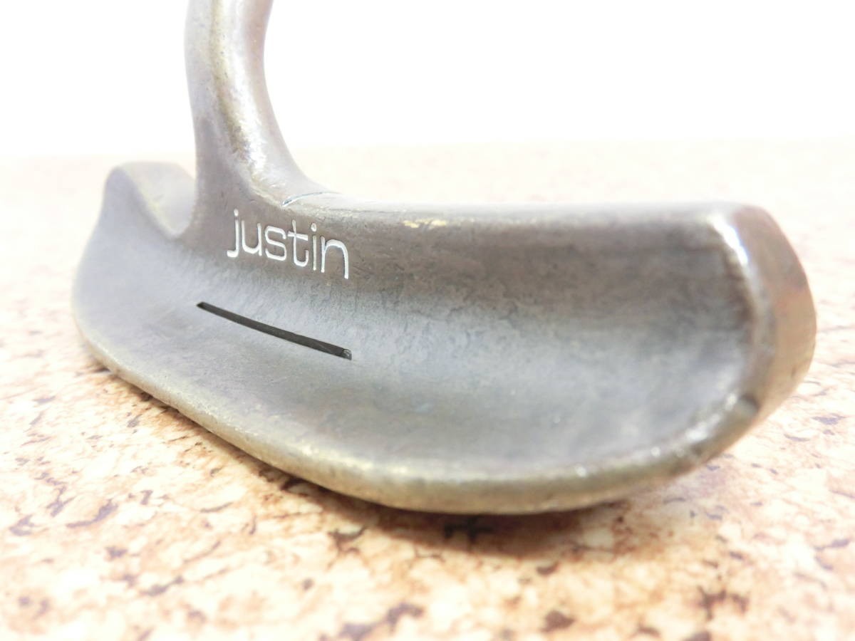 【傷や汚れあり】希少♪justin ジャスティン USA PRO MODEL SPECIAL H-081 キャッシュイン スリット入 パター ...