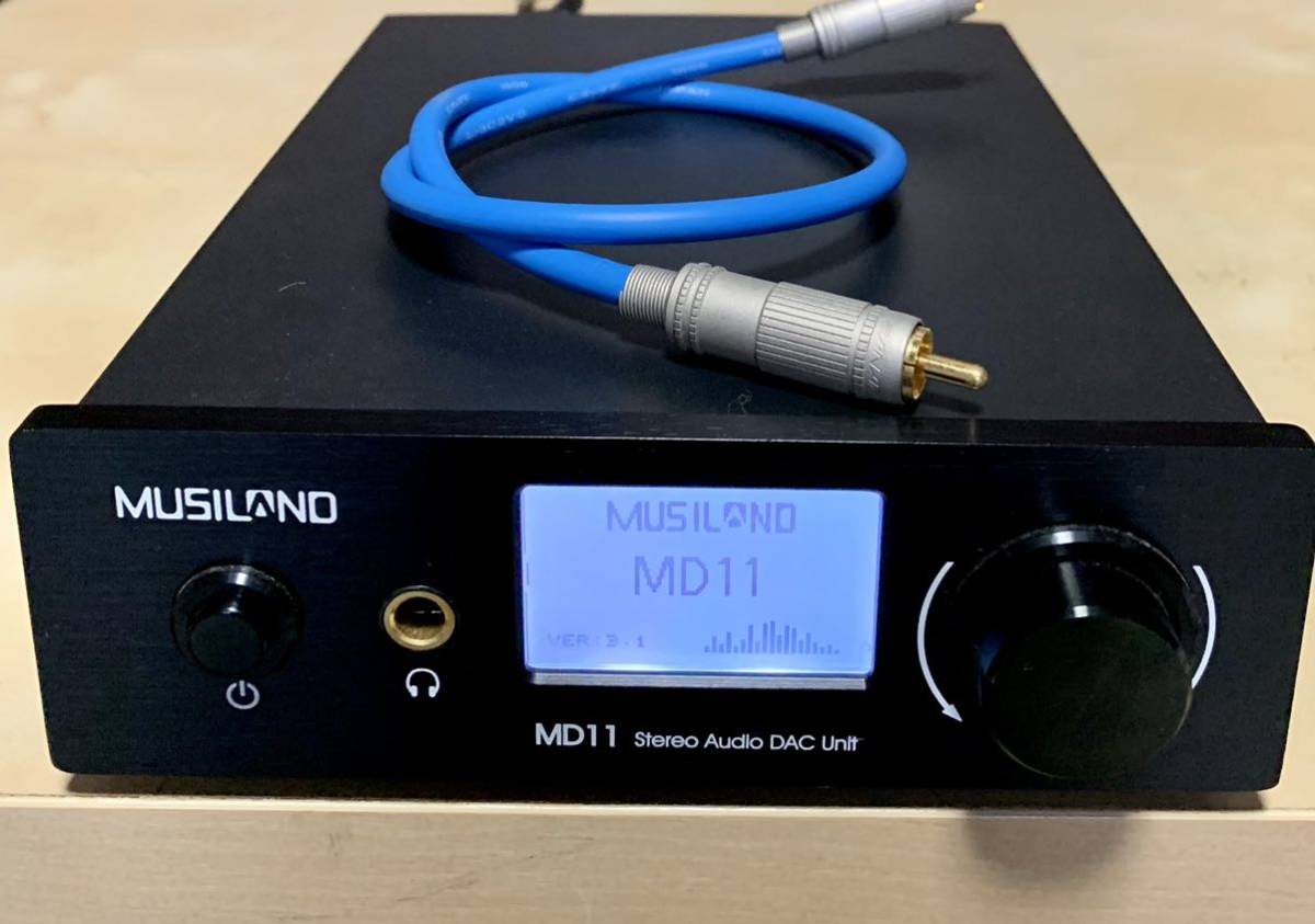 【目立った傷や汚れなし】MUSILAND MD11 coaxial cable一本付きの落札情報詳細 - ヤフオク落札価格検索 オークフリー