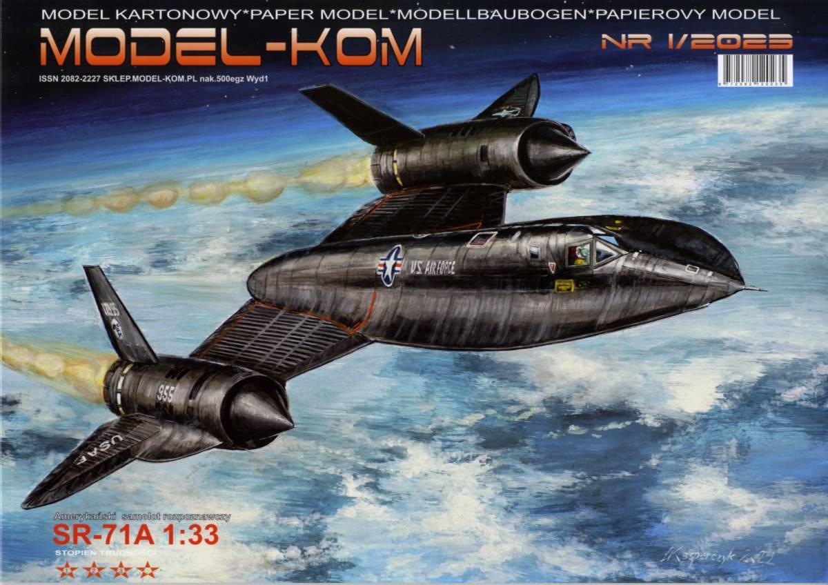 【未使用】MODEL-KOM 1:33 SR-71A（CARD MODEL)の落札情報詳細 - ヤフオク落札価格検索 オークフリー