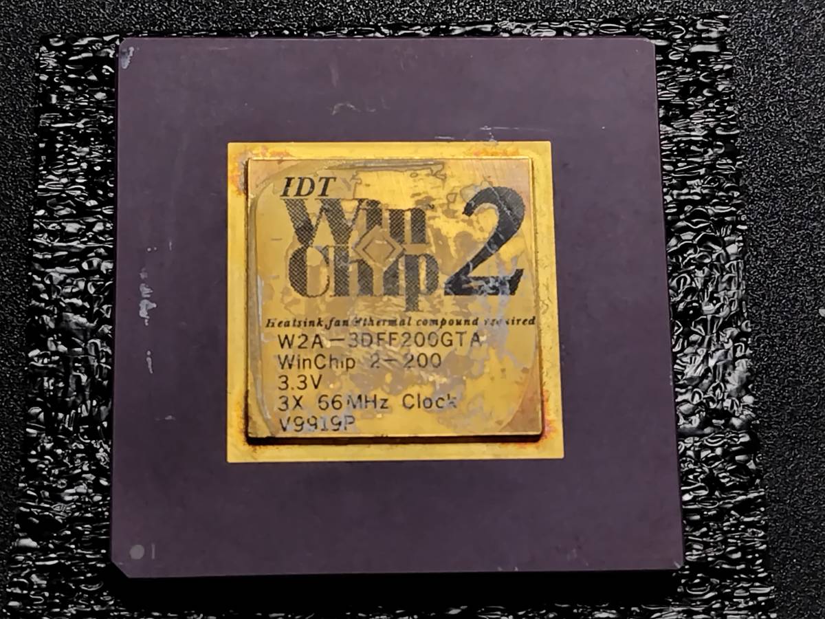 【傷や汚れあり】IDT製 WinChip2-200 Pentium互換CPU PC-98シリーズで使用可能の落札情報詳細 - ヤフオク落札価格 ...