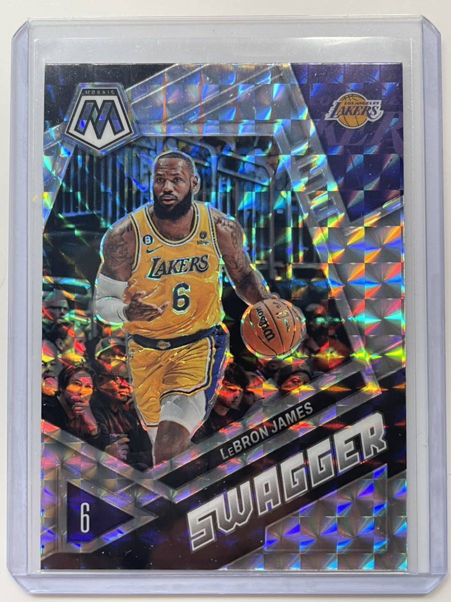 【未使用に近い】LeBron James Panini Mosaic Swagger Mosaic Prizm NBAカード 2022/23の ...