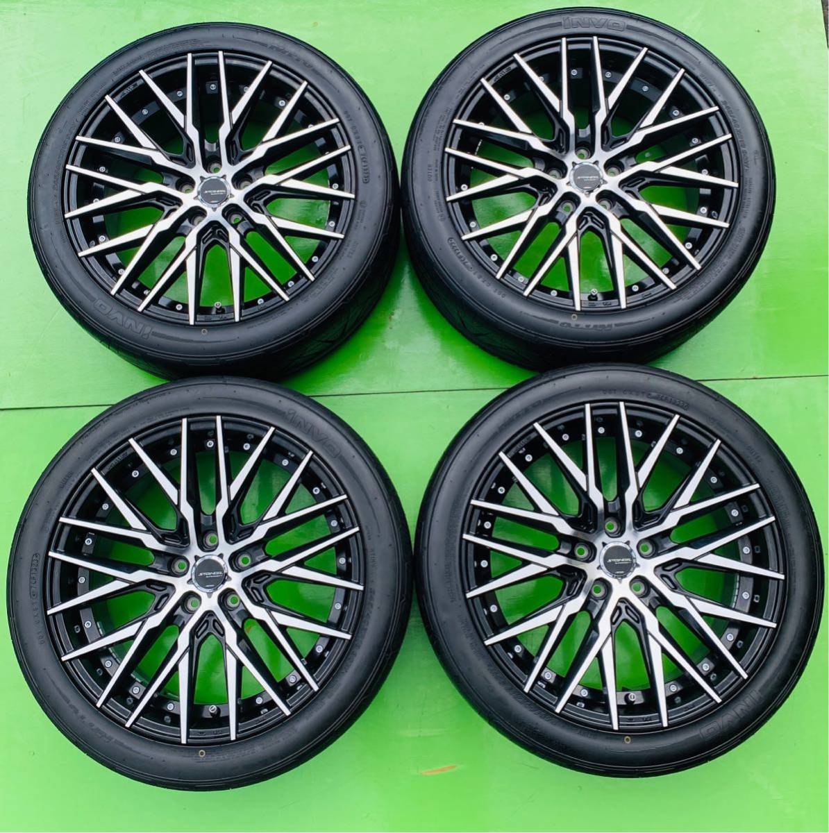 【目立った傷や汚れなし】AME STEINER SUPERIORITY アルミホイール & NITTO 4本セット2023年!19x8.5J 45 114.3 19インチの落札情報詳細 ...