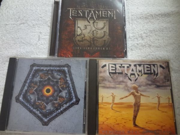 【目立った傷や汚れなし】TESTAMENTテスタメント LIVE&オリジナルアルバムCD3枚セット LIVE AT EINDHOVEN'87 ...