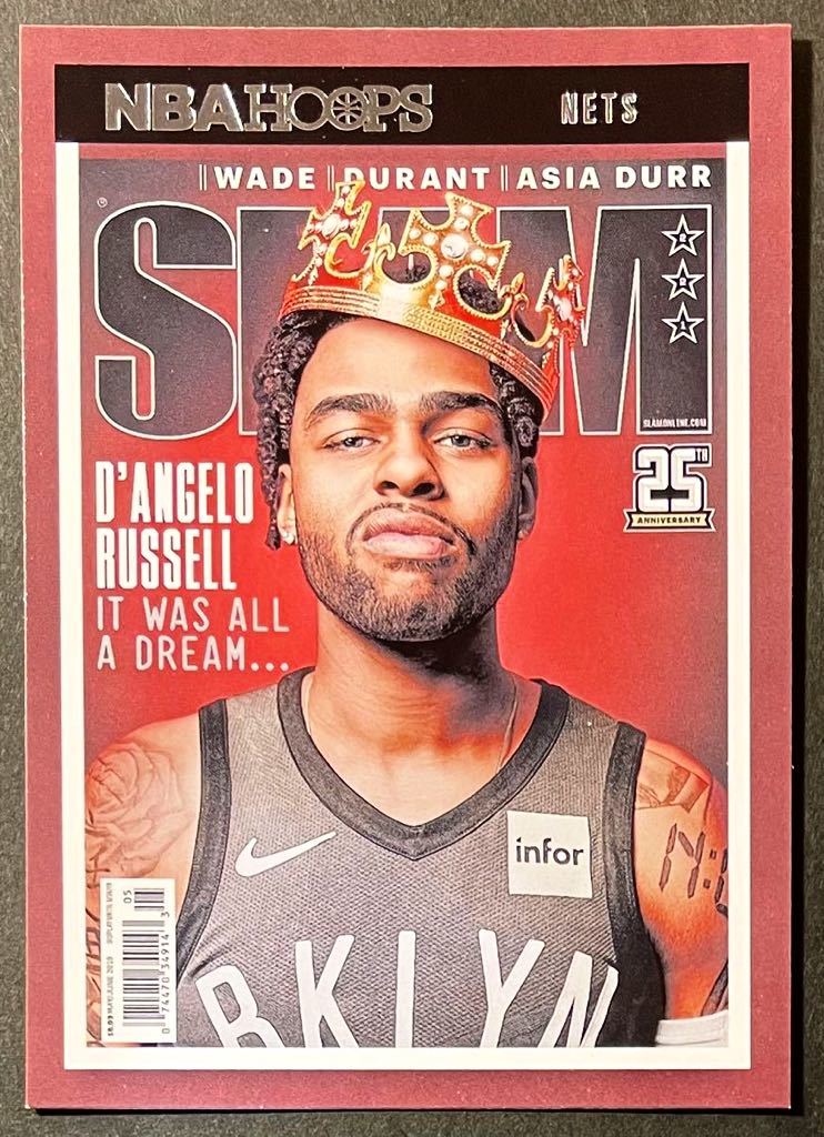 【目立った傷や汚れなし】D’Angelo Russell 2021-22 Hoops Slam Magazine Insert Nets ...