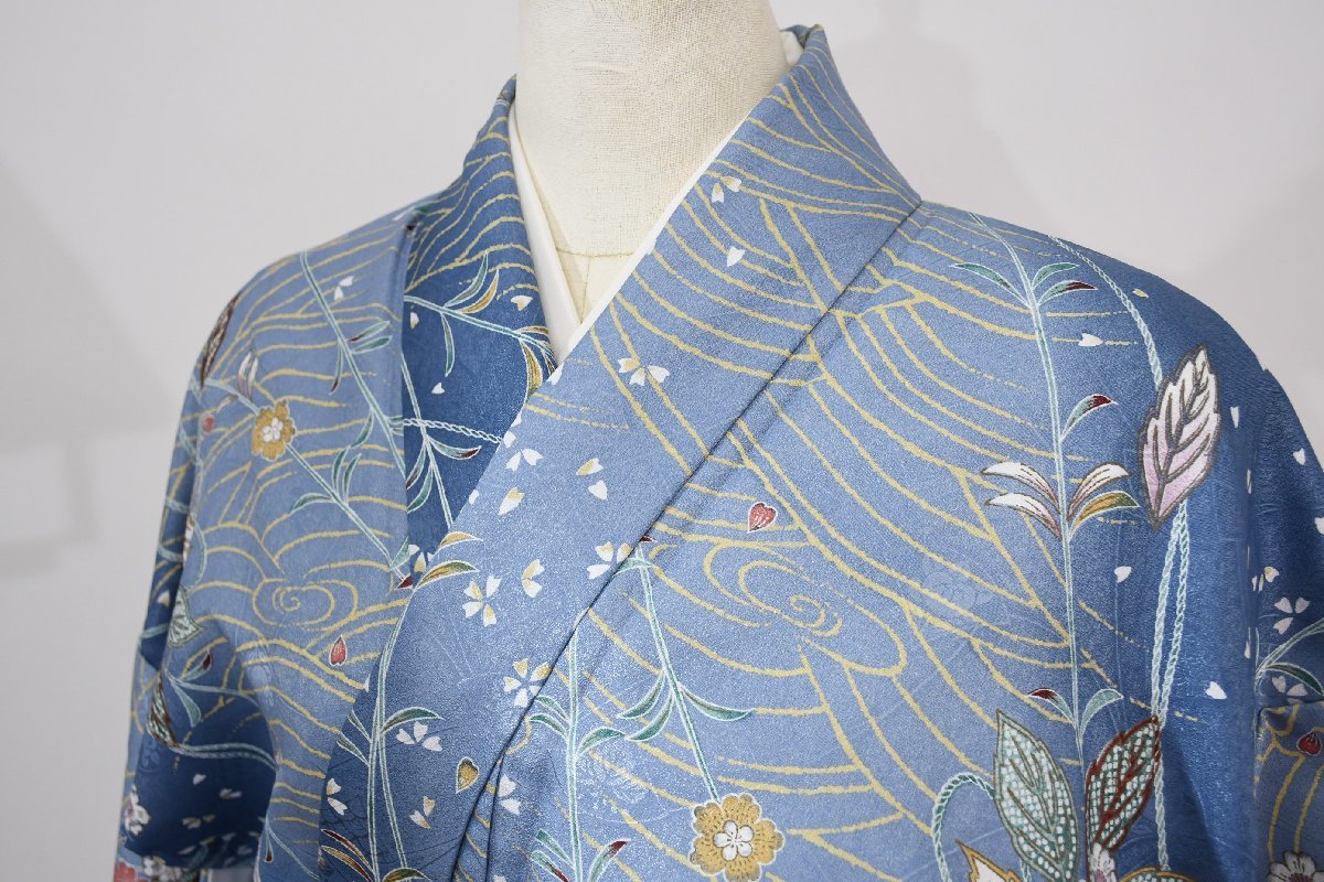 【やや傷や汚れあり】小紋 着物 袷 花 化繊 身丈158cm 裄丈65cm ★ kb-5075 桜庭呉服店の落札情報詳細 - Yahoo!オークション落札価格検索 オークフリー