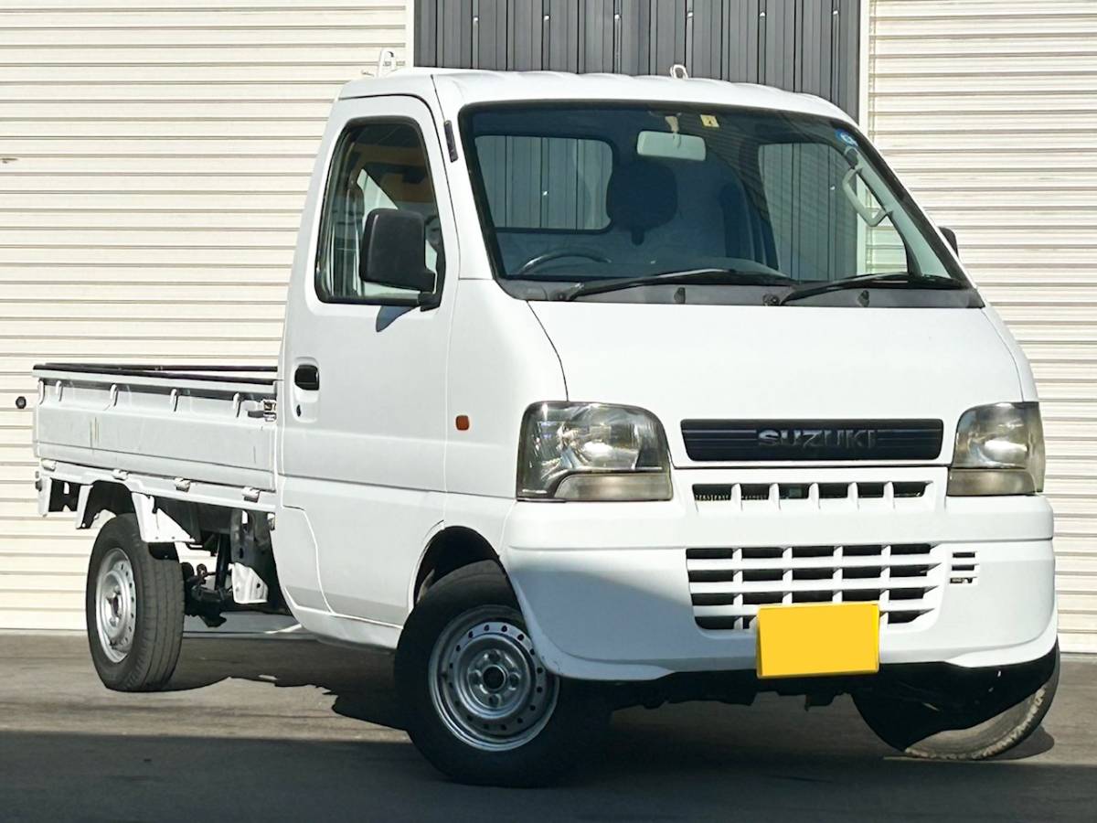 【走行距離 85,835 km】☆札幌発☆H14 スズキ キャリィトラック KUスペシャル 5MT 4WD LE-DA62T 三方開 車検R6.4.20まで☆☆売切￥10,000スタート☆ ...