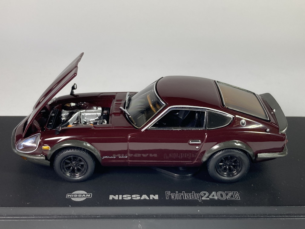【やや傷や汚れあり】ニッサン フェアレディ Nissan Fairlady 240ZG ワイドホイール Wide Wheel マルーン Maroon 1/43 - 京商 Kyoshoの落札情報 ...