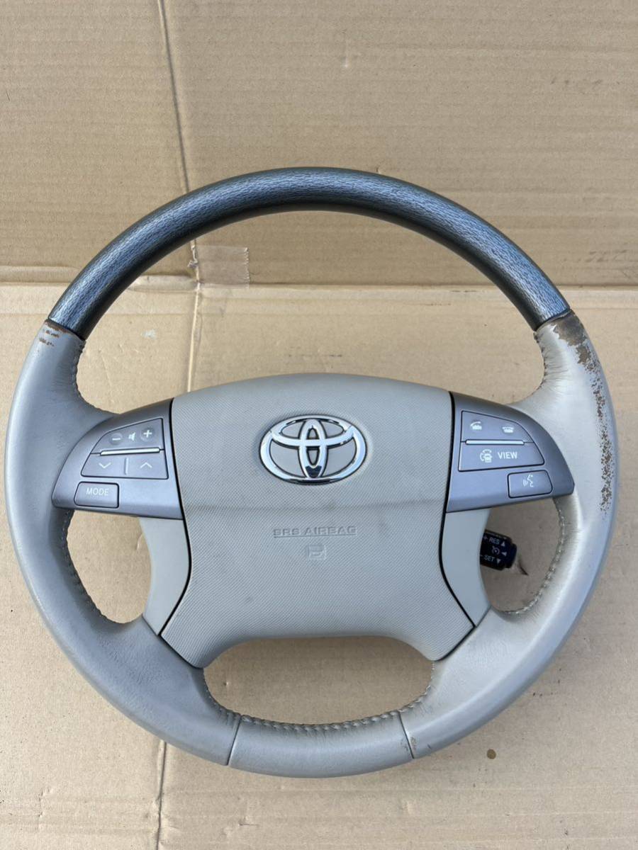 【やや傷や汚れあり】中古トヨタエスティマ Acr50w Acr55w Ahr20w Gsr50w 純正ステアリング ハンドル