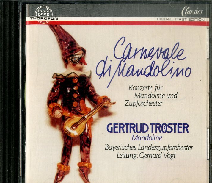 【目立った傷や汚れなし】D00097884/CD/Gertrud Troster「Carnevale Di Mandolino」の落札情報詳細 ...