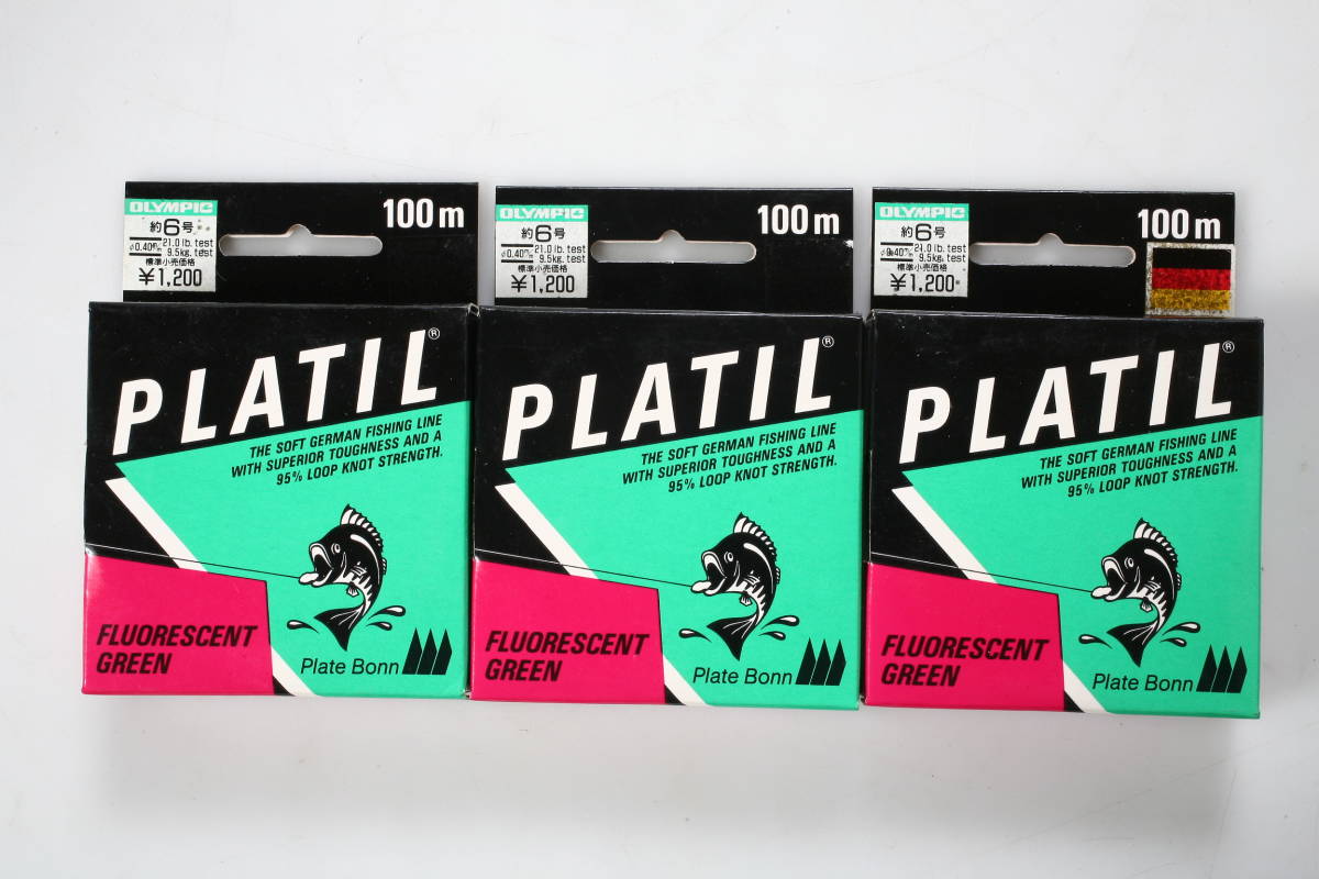 【未使用】② OLYMPIC オリムピック PLATIL 6号 100m 3個 セットの落札情報詳細 - ヤフオク落札価格検索 オークフリー