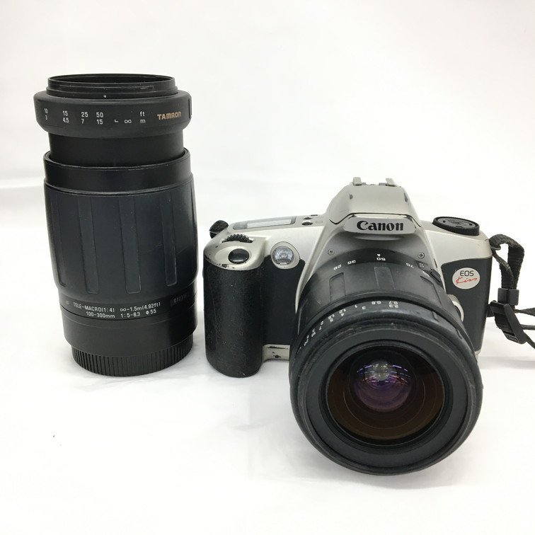 【全体的に状態が悪い】Canon キヤノン EOS Kiss + タムロン TAMRON AF 28-80/3.5-5.6 + AF TELE ...