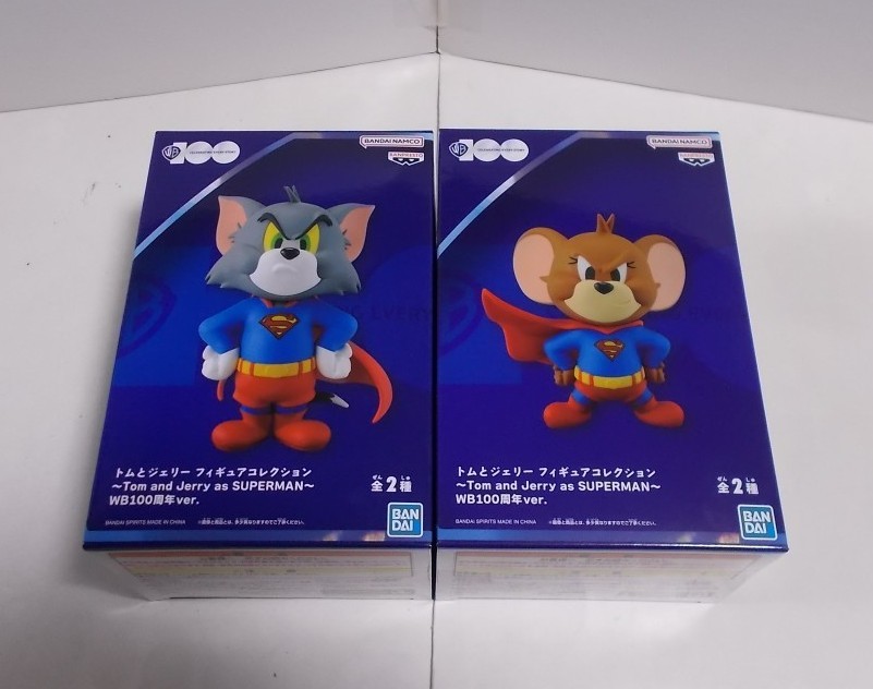 【未使用】バンプレスト トムとジェリー フィギュアコレクション Tom and Jerry as SUPERMAN WB100周年ver. 全2種セットの落札情報詳細 - ヤフオク落札価格検索 ...