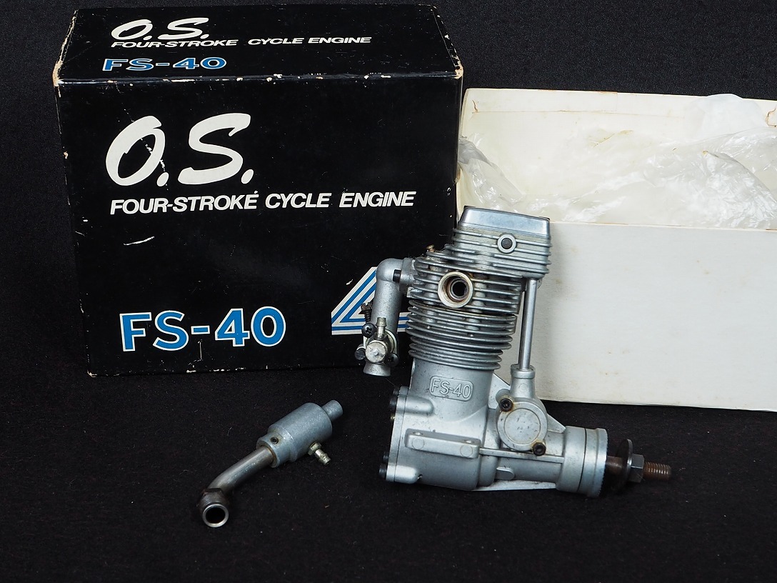 【傷や汚れあり】 OS FS-40 黒箱 エンジン 小川精機！マフラー付き ジャンクの落札情報詳細 - ヤフオク落札価格検索 オークフリー