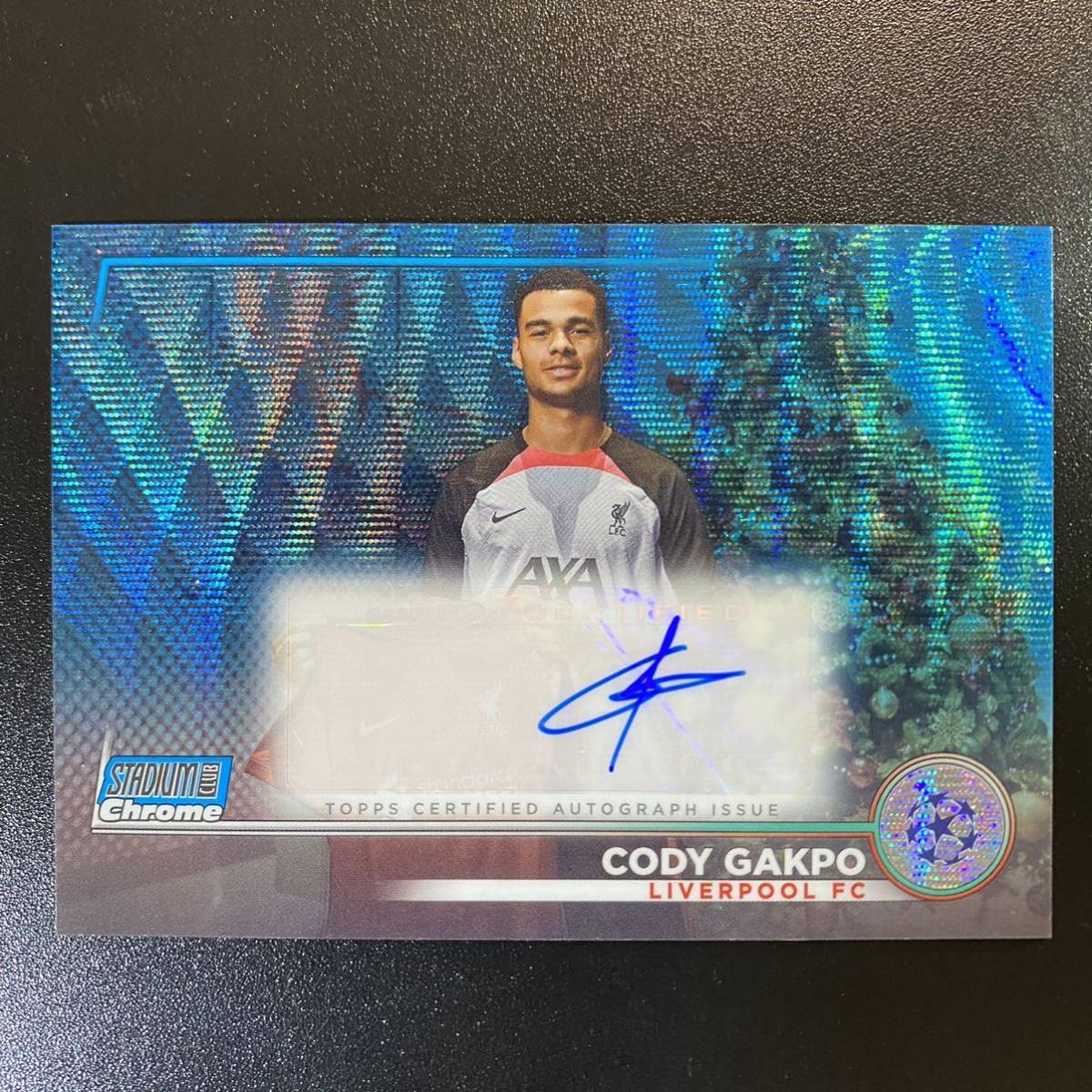 【目立った傷や汚れなし】2022-23 Topps Chrome UEFA Stadium Club Cody Gakpo Auto 直筆 ...
