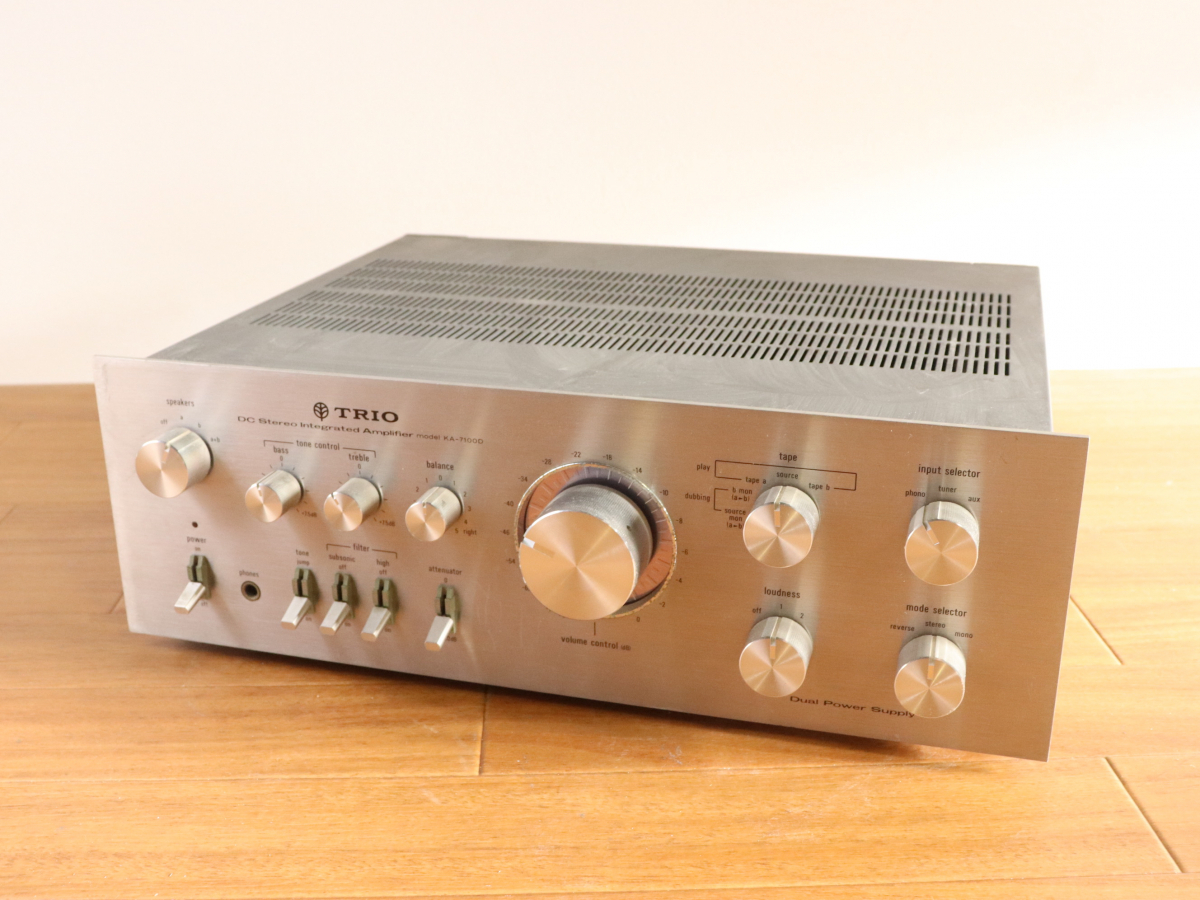【目立った傷や汚れなし】TRIO トリオ KA-7100D プリメイトアンプ アンプ オーディオ機器 オーディオ 音響機器 音響 音楽 趣味 ...