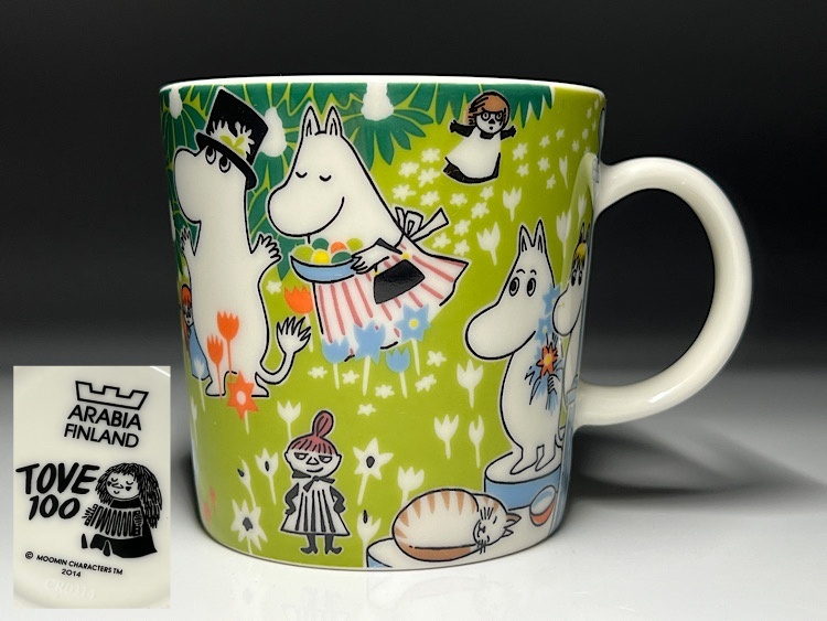 【未使用に近い】【瑞】アラビア ARABIA FINLAND MOOMIN CHARACTERS TM 2014 マグカップの落札情報詳細 ...