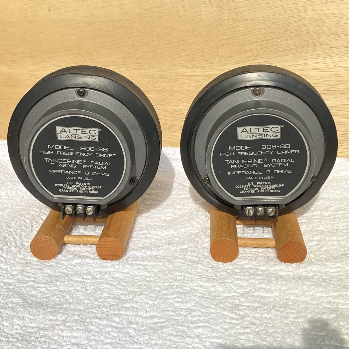 【目立った傷や汚れなし】ALTEC 908-8B 希少モデル 8Ω 美品・美音 ペア 中古の落札情報詳細 - ヤフオク落札価格検索 オークフリー