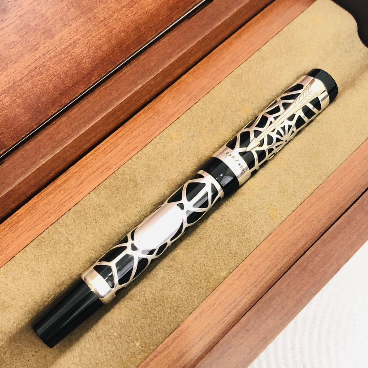 【目立った傷や汚れなし】1円 美品 1500本 限定 PARKER パーカー 万年筆 spider web pen スパイダーウェブ ...