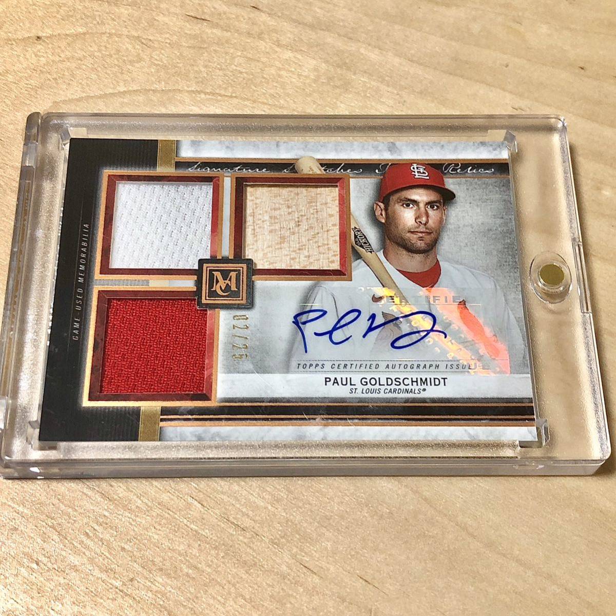 【未使用】【Paul Goldschmidt】On-Card Auto Topps Gold Label 2022【直筆サインカード】ゴールド ...