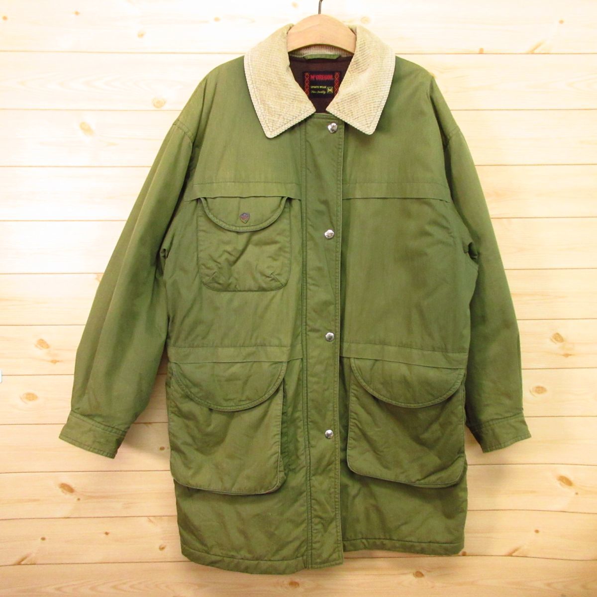 【やや傷や汚れあり】 希少 90s！McGREGOR マックレガー ハンティングジャケット 中綿 裏起毛 ヴィンテージ レディース 男女兼用 カーキ Mサイズ A3668の落札情報詳細 ...
