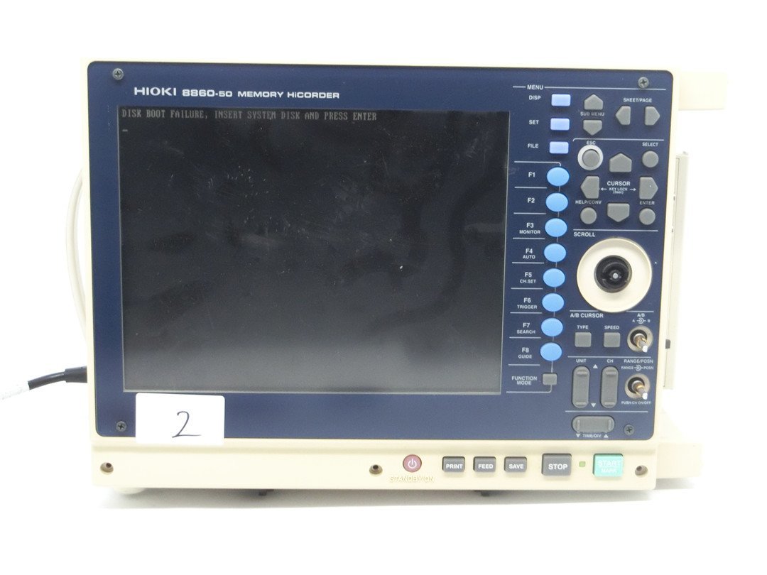 【傷や汚れあり】中古 HIOKI 8860-50 MEMORY HiCORDER 通電のみ確認済み 動作不明 ジャンク品 送料無料の落札情報 ...