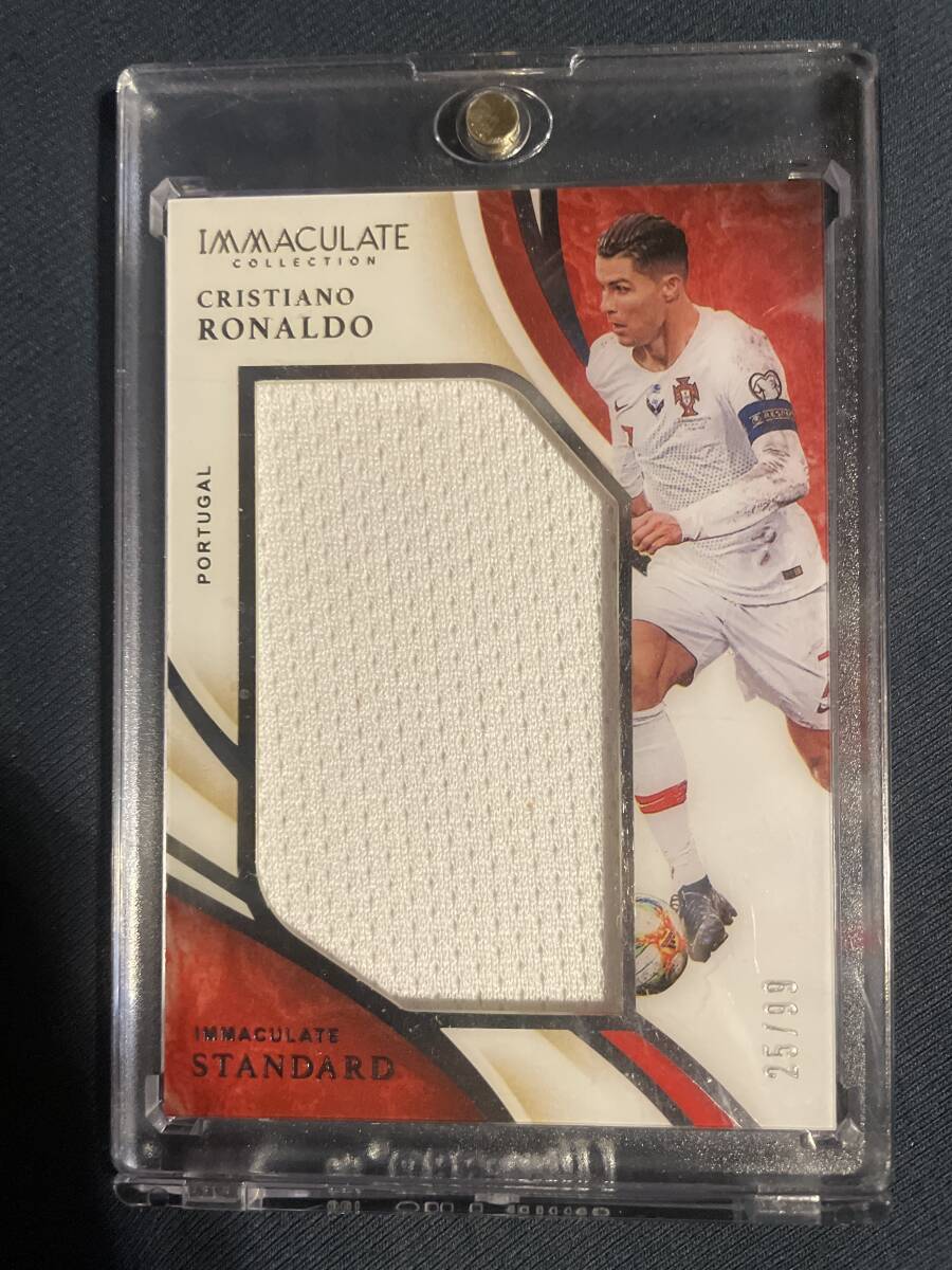 【未使用に近い】ロナウド ジャージカード CRISTIANO RONALDO PANINI IMMACULATE 99枚限定 JERSEY ...