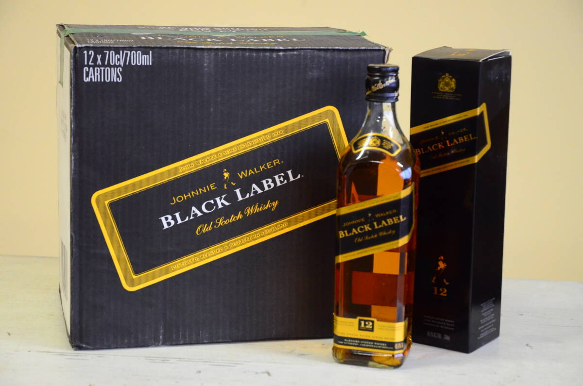 【未使用】ジョニーウォーカー 12年 ブラック ラベル 12本セット 750ml 1ダース 1箱 古酒の落札情報詳細 - ヤフオク落札価格検索 オークフリー